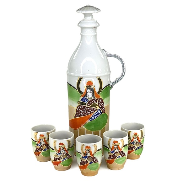 Mepoco Ware | Dining | Mepoco Japanese Porcelain Lusterware Sake Set 6 ...